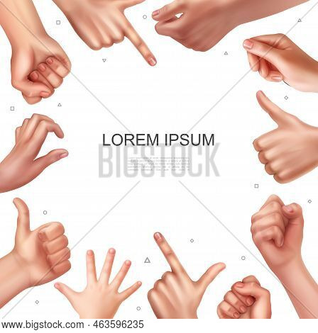 Realistic Hand Vector & Photo (Free Trial) | Bigstock