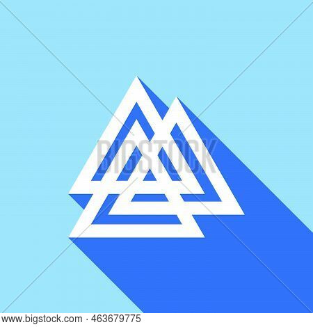 Valknut Icon. White Vector & Photo (Free Trial) | Bigstock