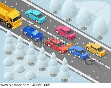 Winter Driving Car Vector & Photo (Free Trial) | Bigstock