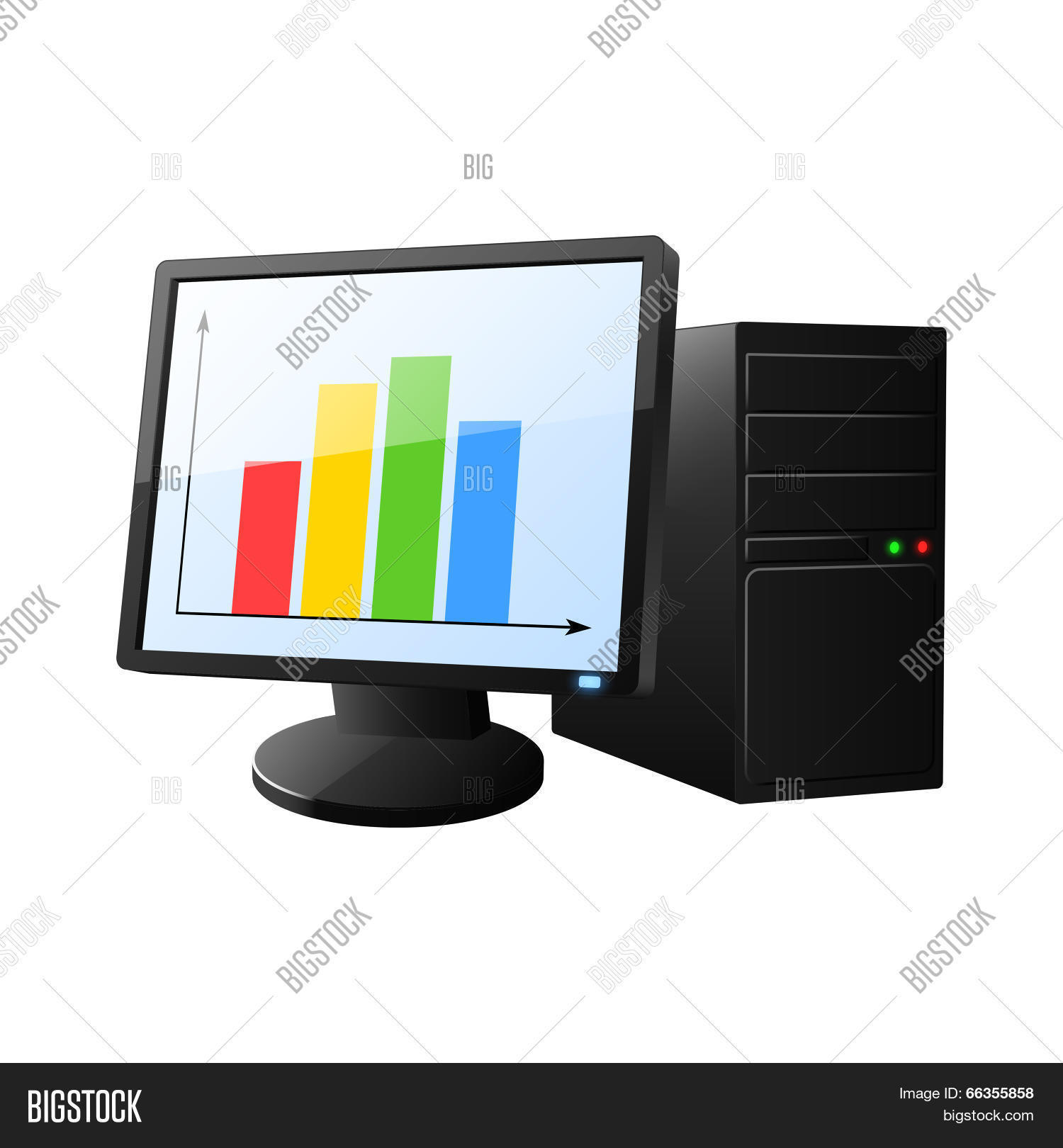 Desktop Computer Vector & Photo (Free Trial) | Bigstock