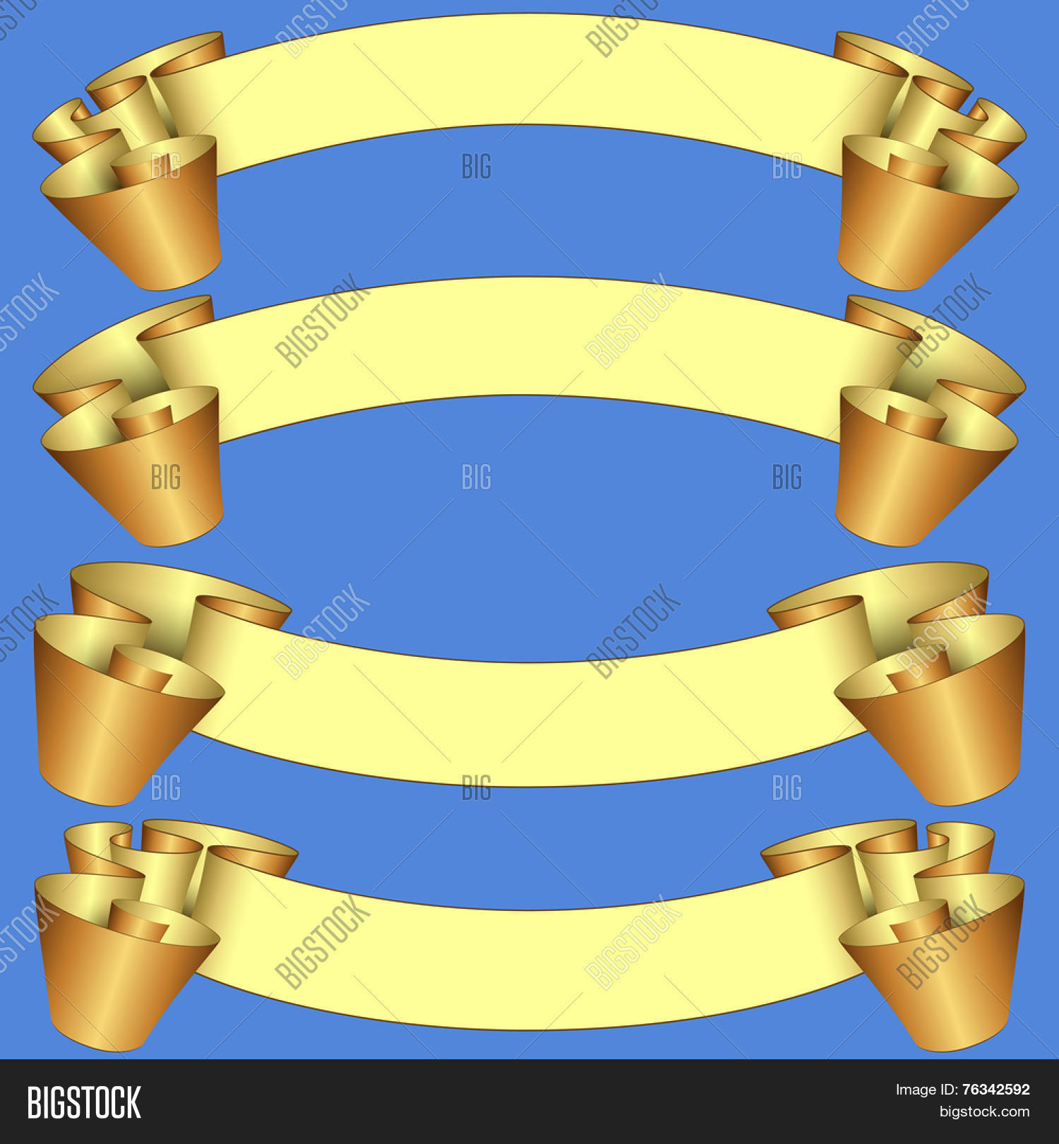 Set Scroll Banners - Vector & Photo (Free Trial) | Bigstock