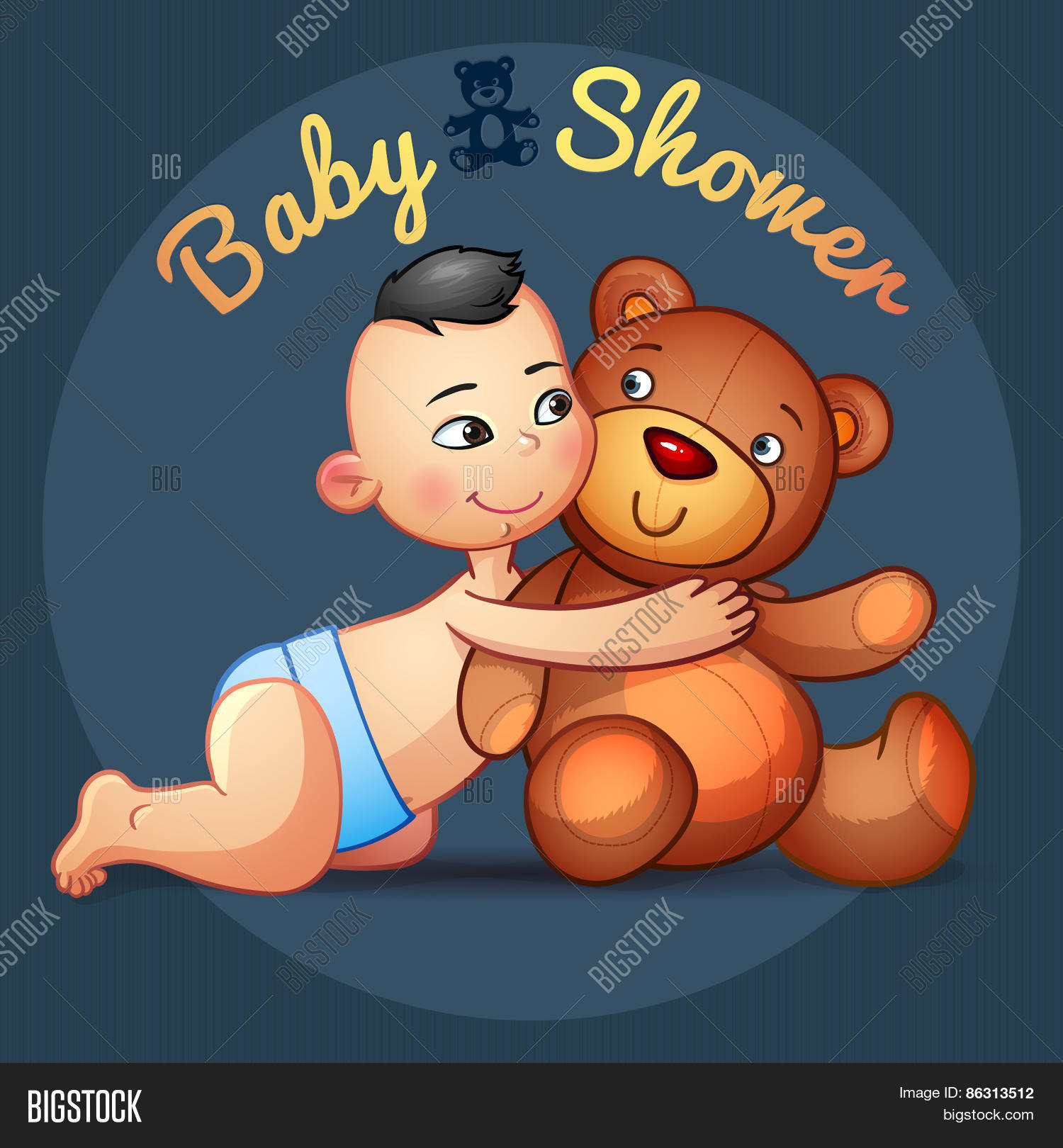 Asian Baby Boy Hugs Vector & Photo (Free Trial) | Bigstock