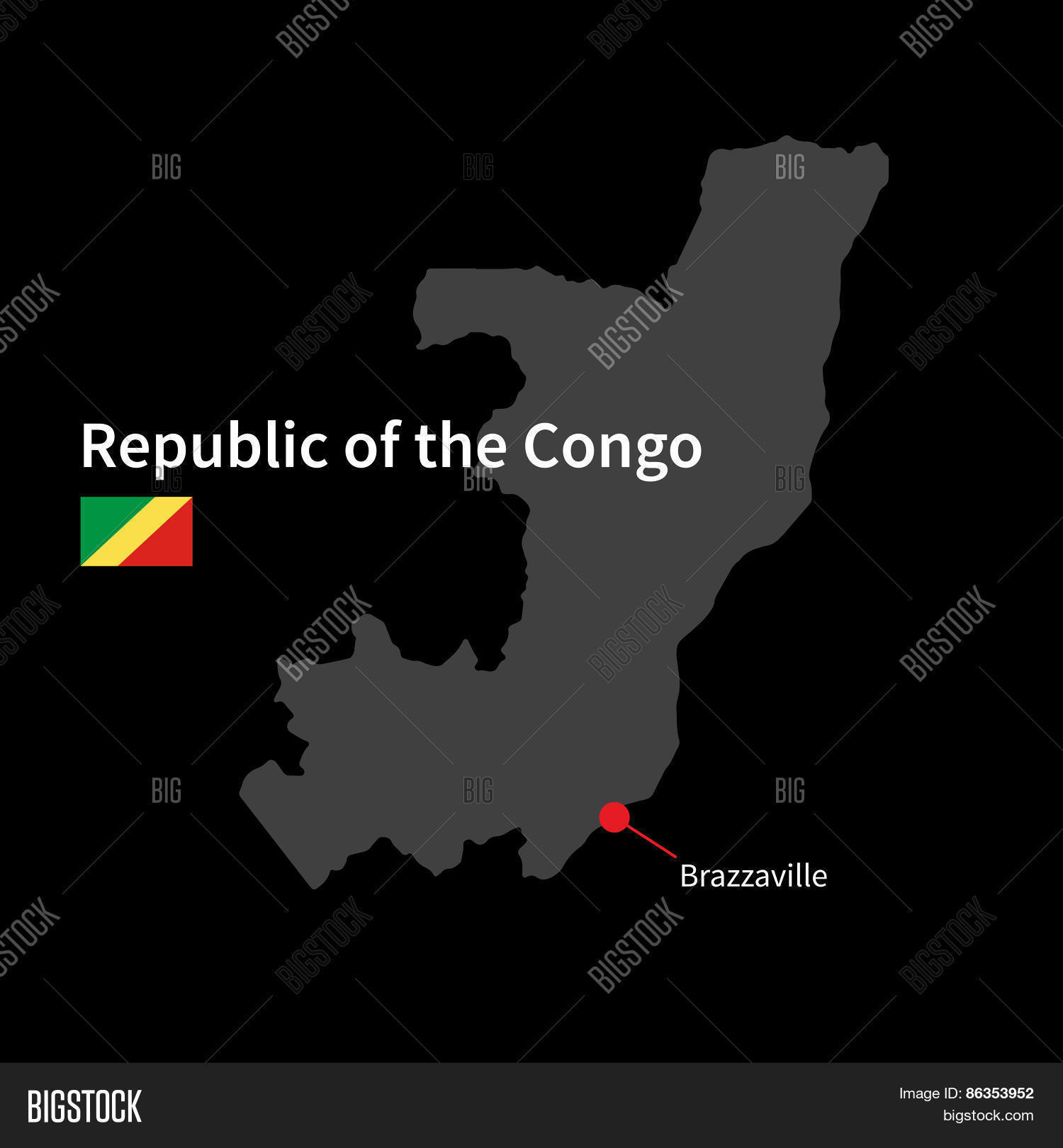 Detailed Map Republic Vector & Photo (Free Trial) | Bigstock