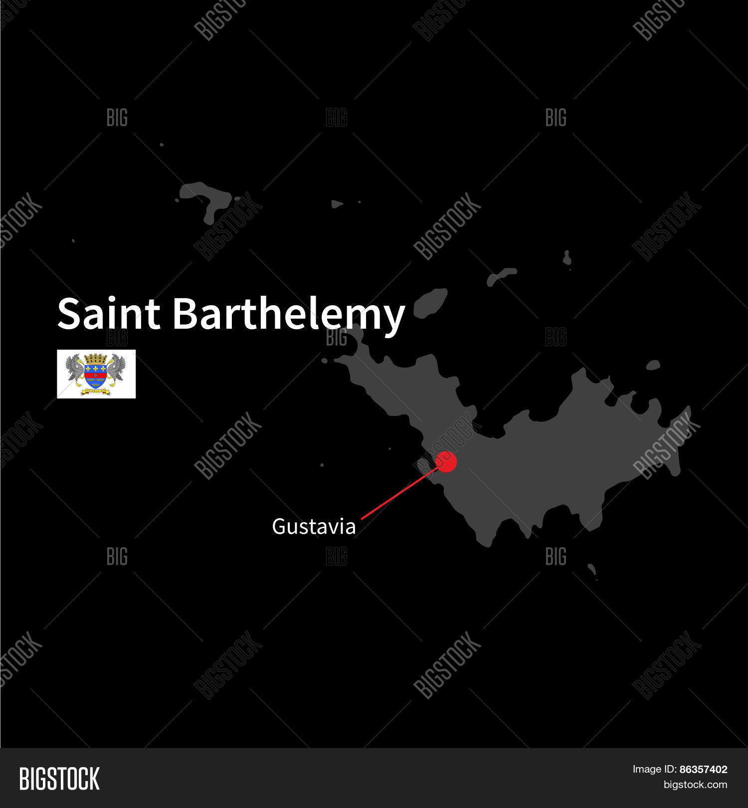 Detailed Map Saint Vector & Photo (Free Trial) | Bigstock