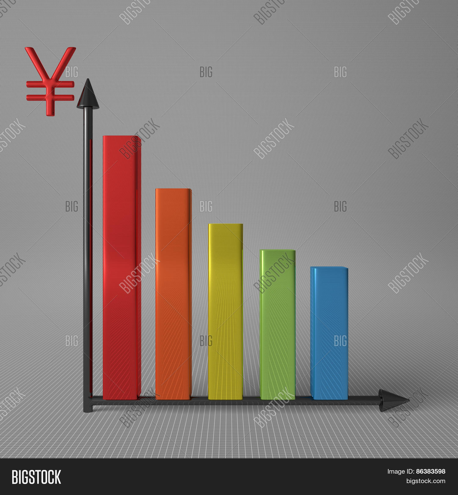 Bar Chart Yuan 图片和照片（免费试用） | Bigstock
