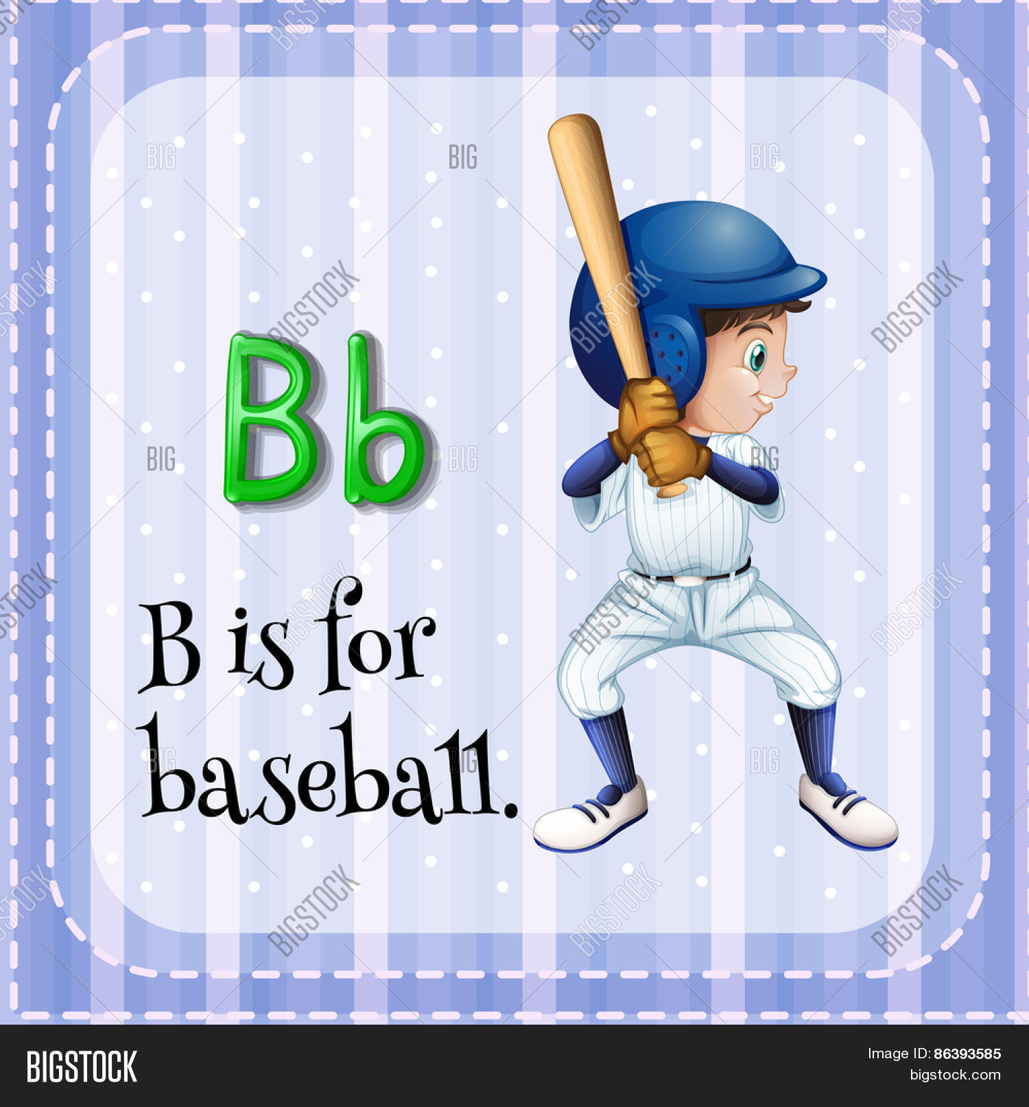 Flashcard Letter B Vector & Photo (Free Trial) | Bigstock
