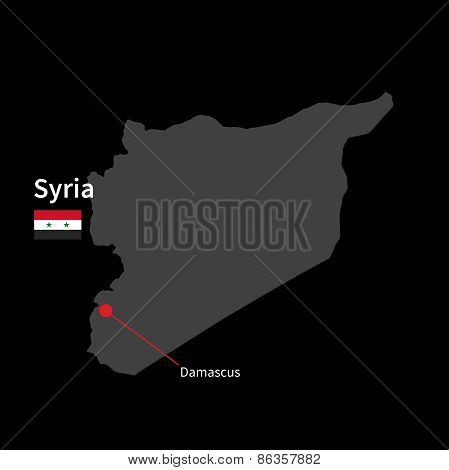 Detailed Map Syria Vector & Photo (Free Trial) | Bigstock