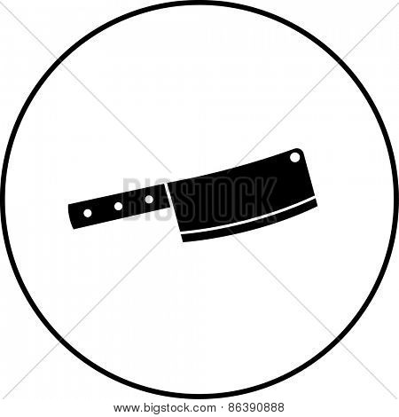 Butcher Knife Symbol Vector & Photo (Free Trial) | Bigstock