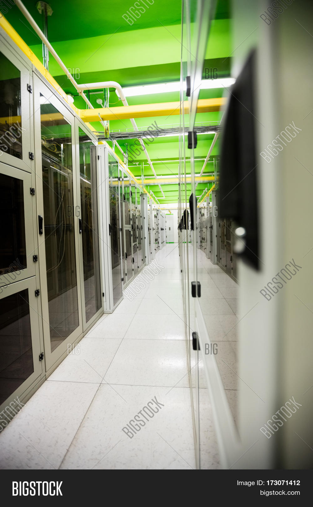 Hallway Row Servers Image & Photo (Free Trial) | Bigstock