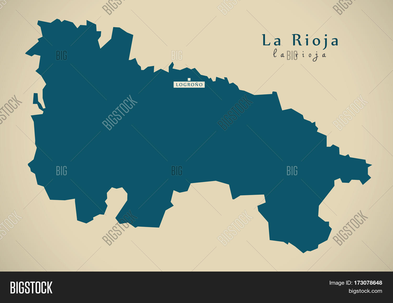 Modern Map - La Rioja Image & Photo (Free Trial) | Bigstock
