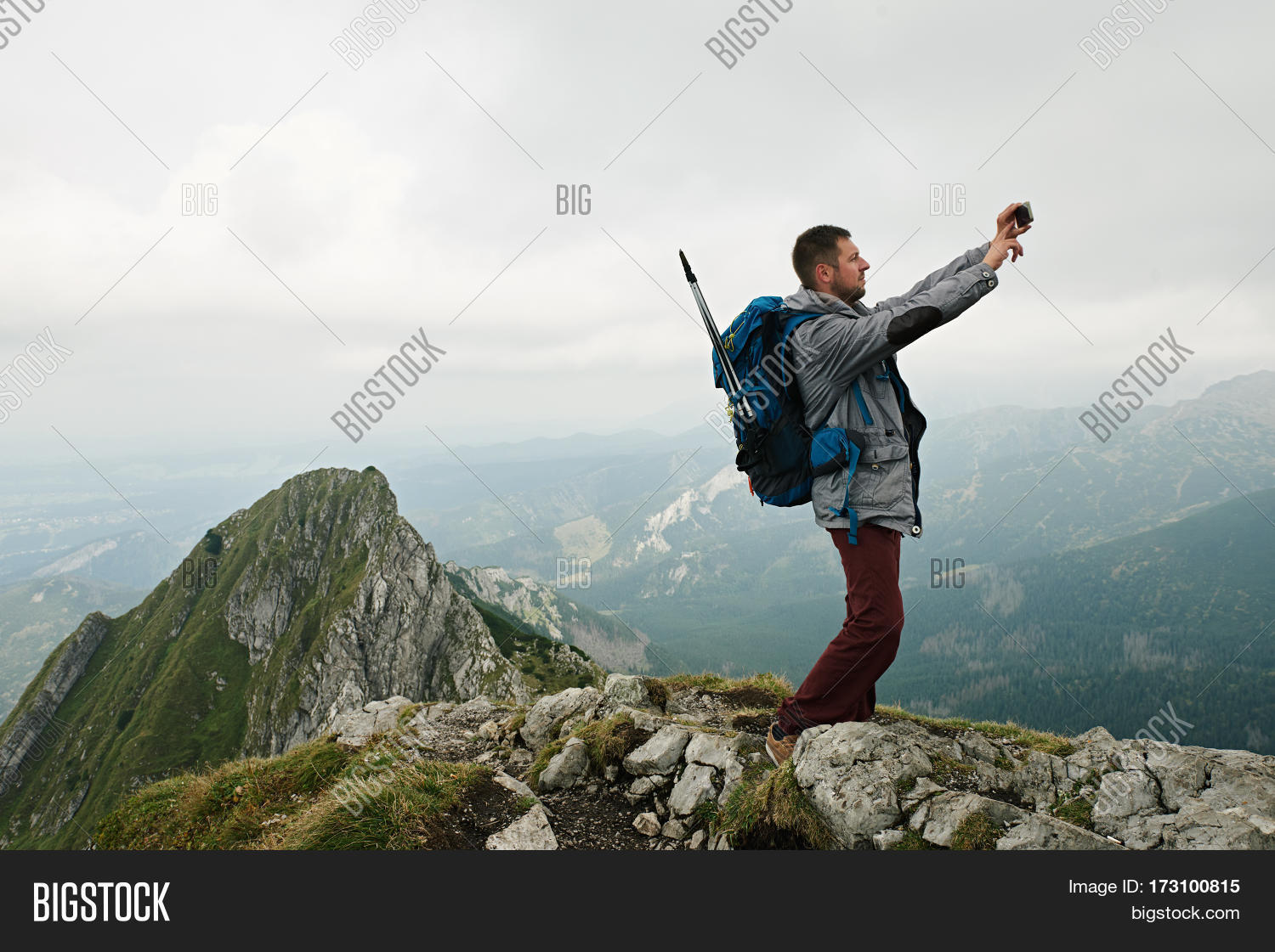 Man Hiking Gear Image & Photo (Free Trial) | Bigstock