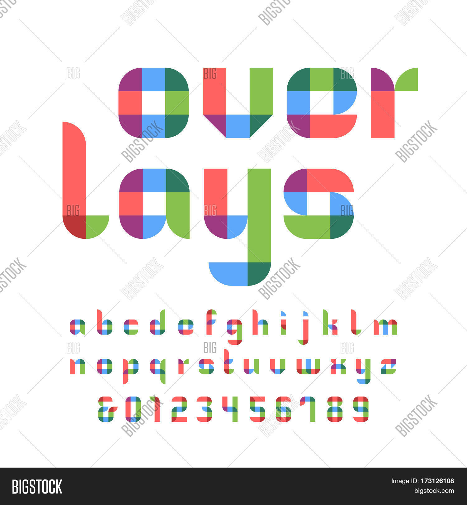 Color Font. Vector Vector & Photo (Free Trial) | Bigstock