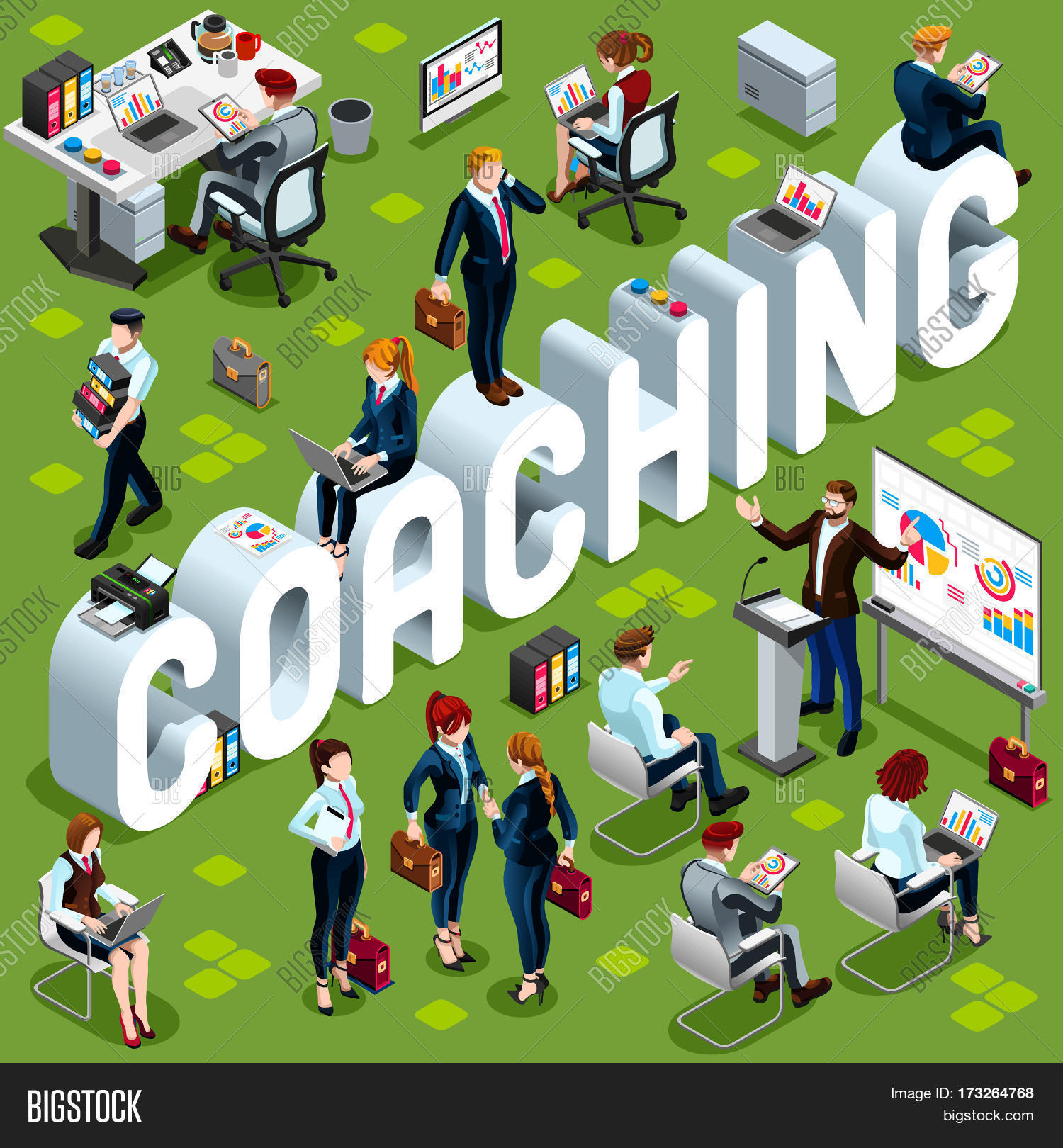 Vector y foto Coaching Group (prueba gratis) | Bigstock