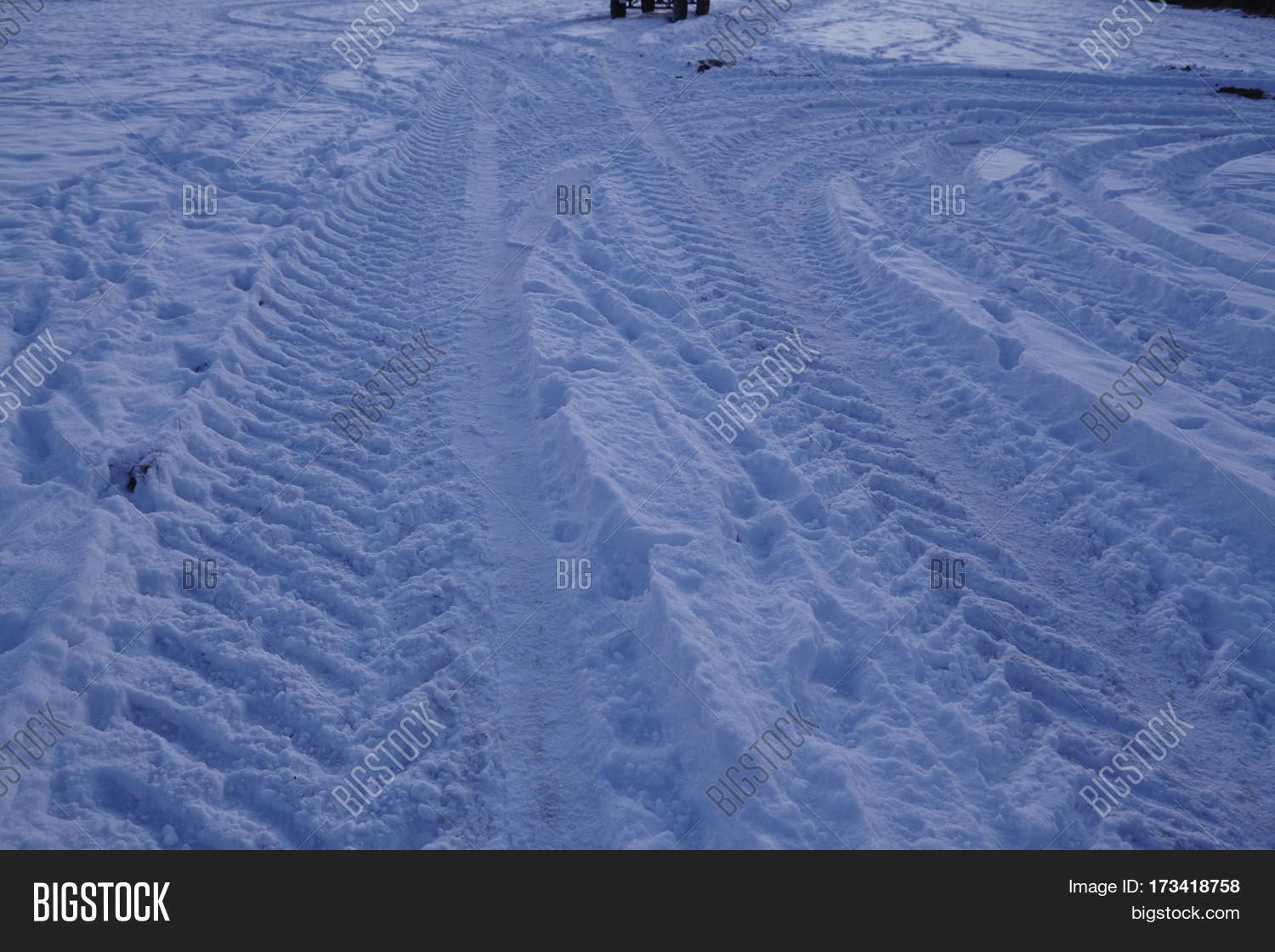Snowscape Skid Marks Image & Photo (Free Trial) | Bigstock