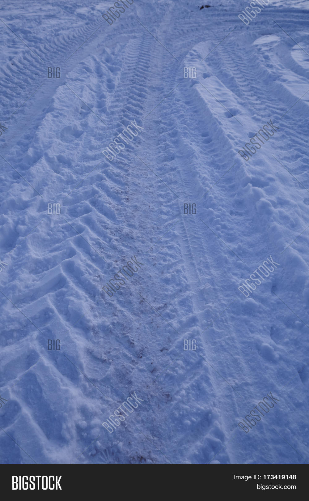 Snowscape Skid Marks Image & Photo (Free Trial) | Bigstock