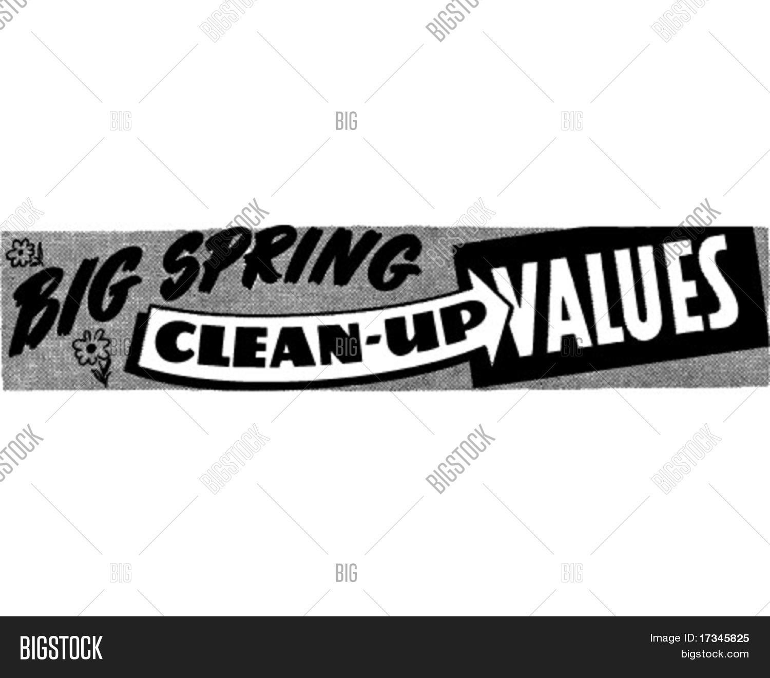 Big Spring Clean Vector & Photo (Free Trial) | Bigstock