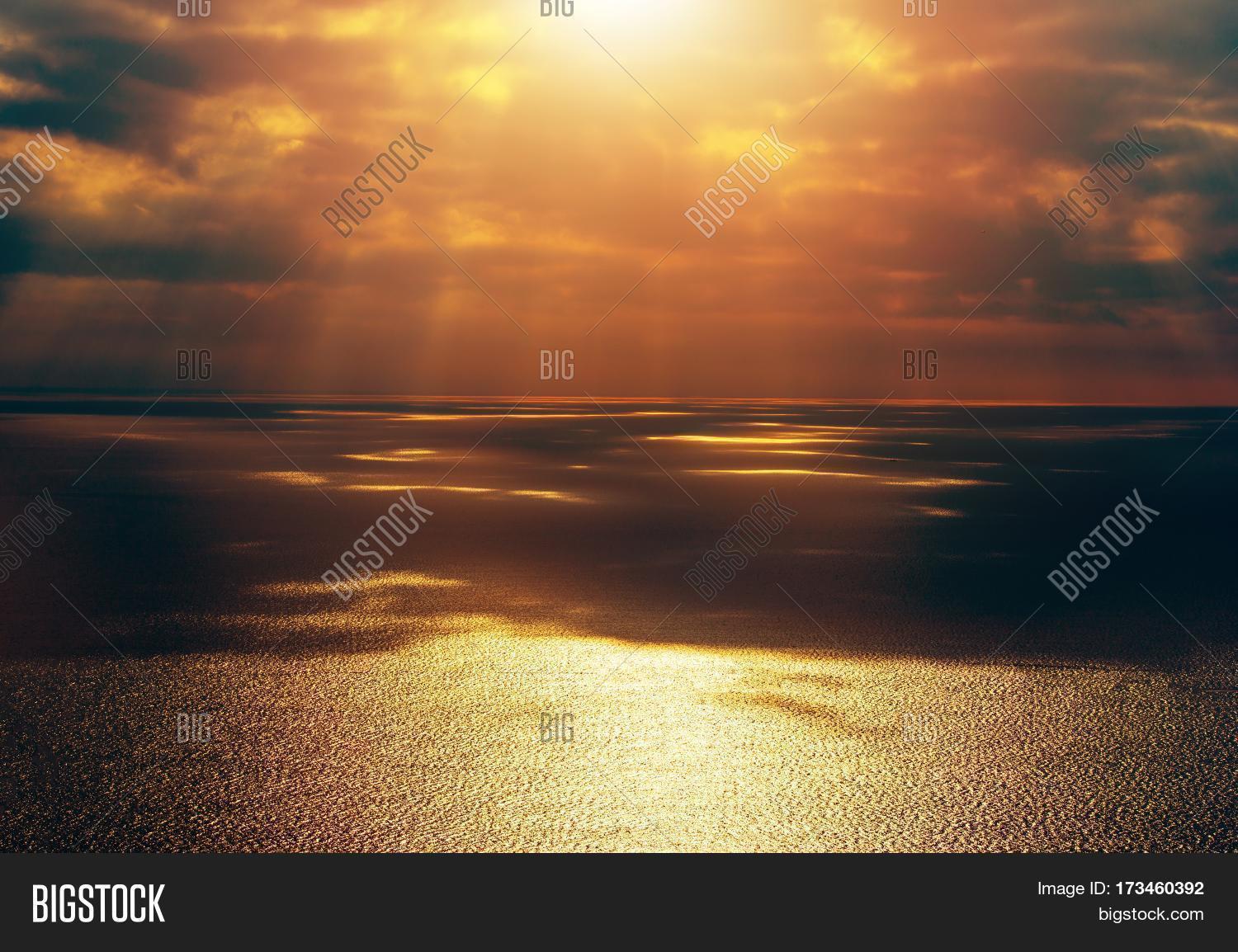 Open Sea Sunset Image & Photo (Free Trial) | Bigstock