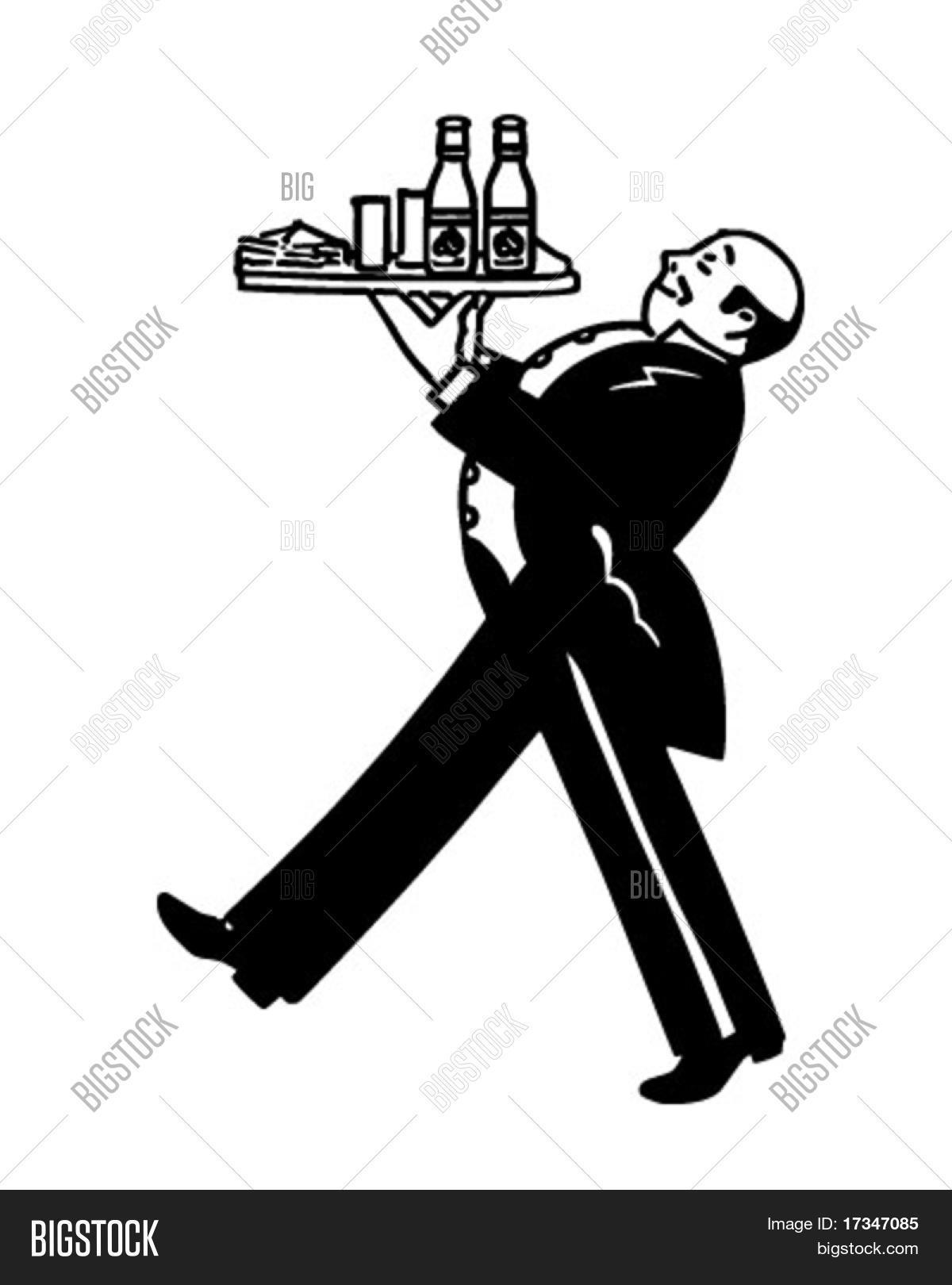 Butler - Retro Vector & Photo (Free Trial) | Bigstock
