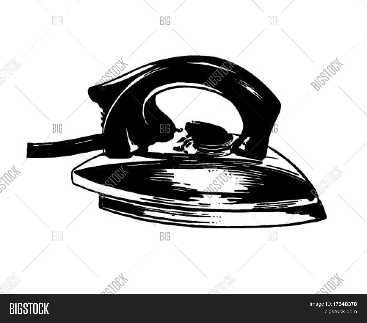 Iron - Retro Clipart Vector & Photo (Free Trial) | Bigstock