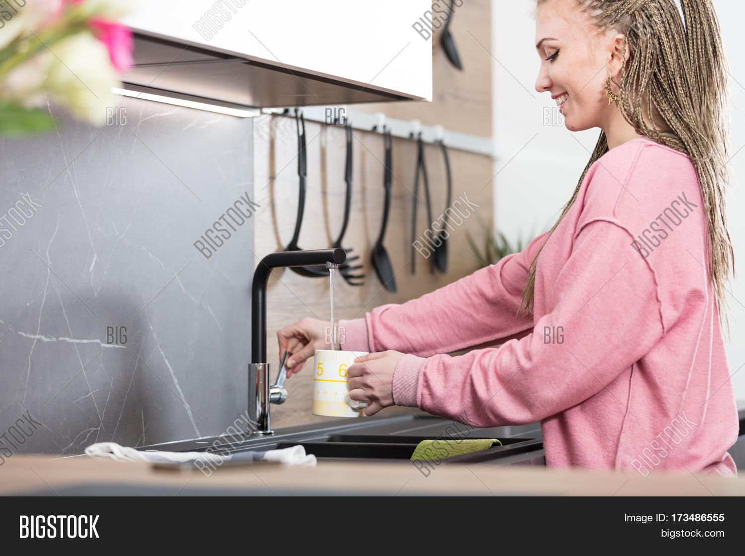 Woman Pouring Water Image & Photo (Free Trial) | Bigstock