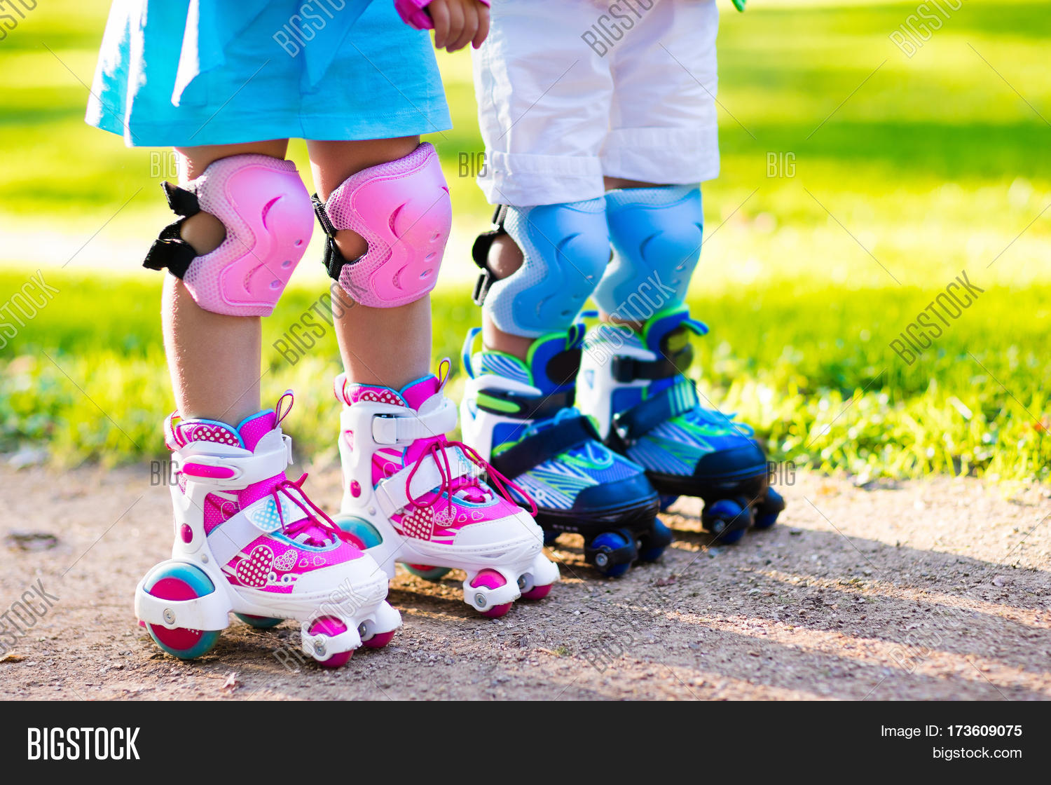 Kids Roller Skating Image & Photo (Free Trial) | Bigstock
