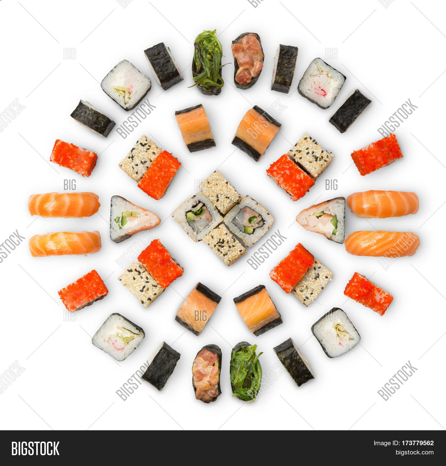 Sushi Platter Isolated Image & Photo (Free Trial) | Bigstock
