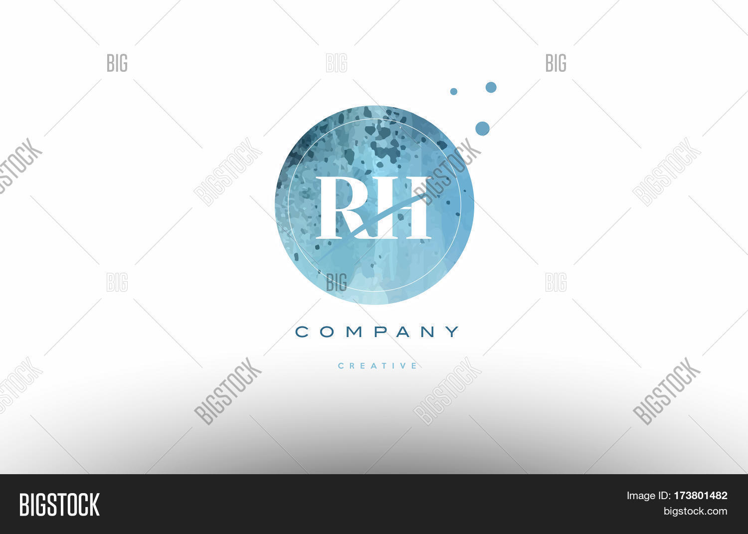 Rh R H Watercolor Vector & Photo (Free Trial) | Bigstock
