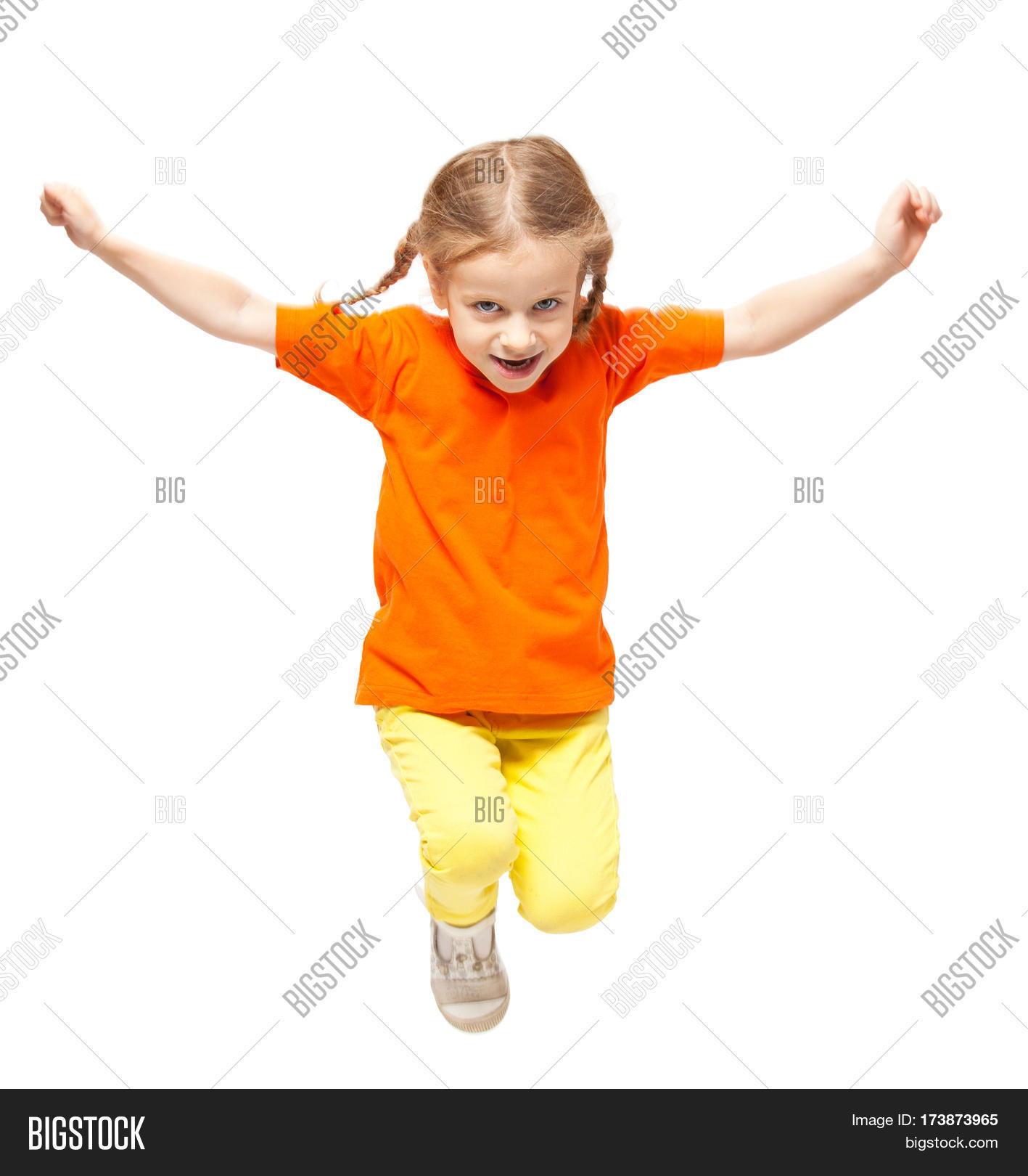 Jumping Little Child. Image & Photo (Free Trial) | Bigstock