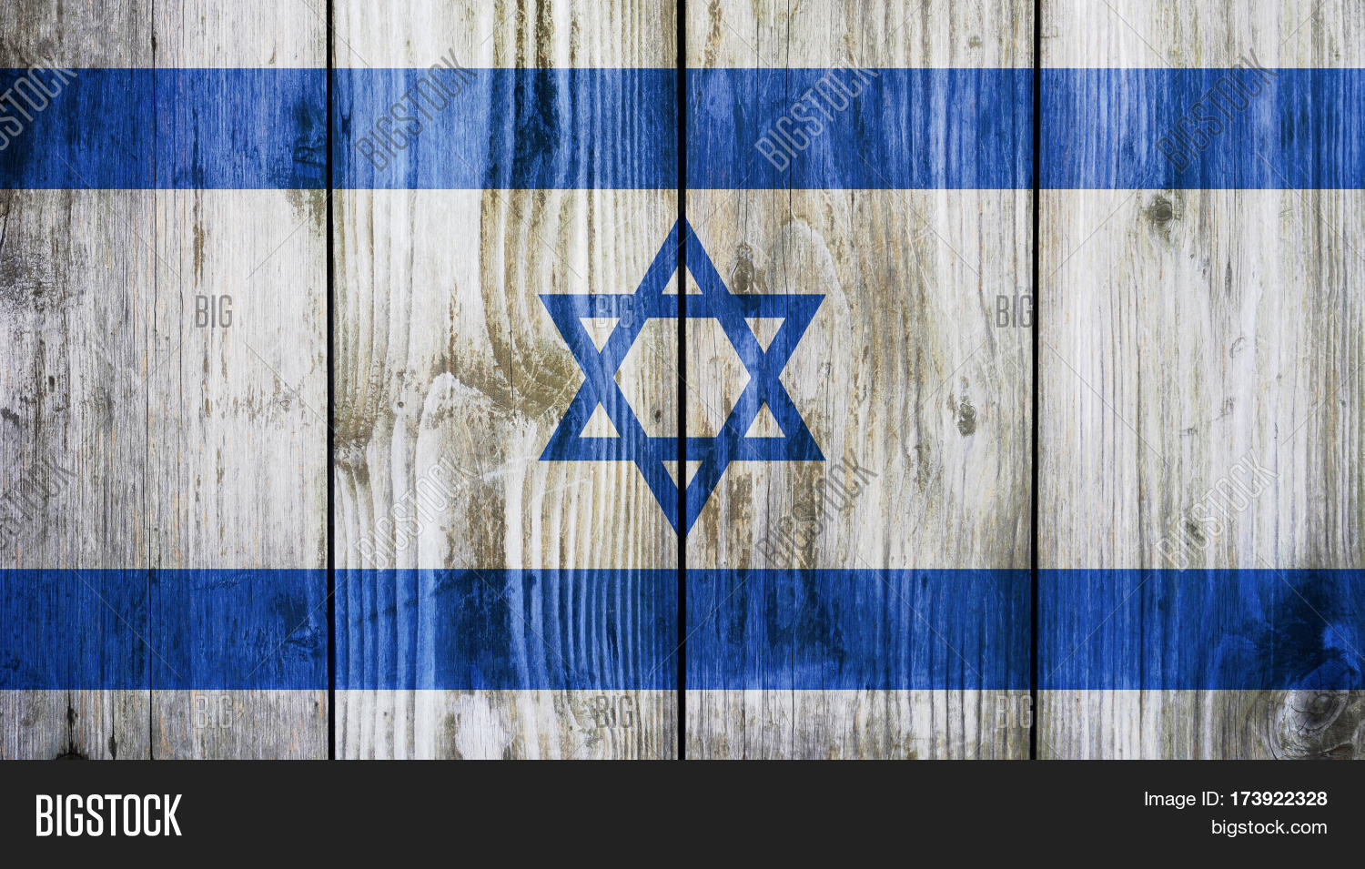 Israel Flag On Wood Image & Photo (Free Trial) | Bigstock