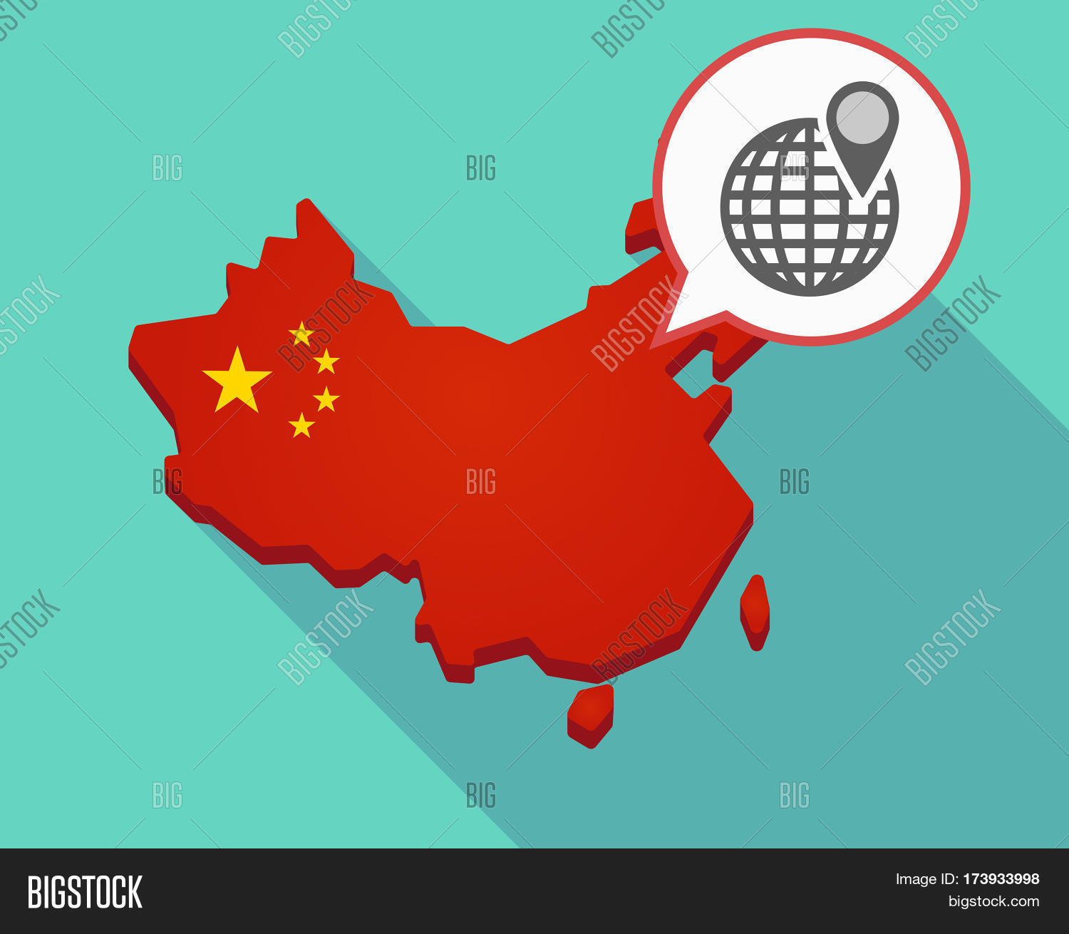 Map China World Globe Vector & Photo (Free Trial) | Bigstock