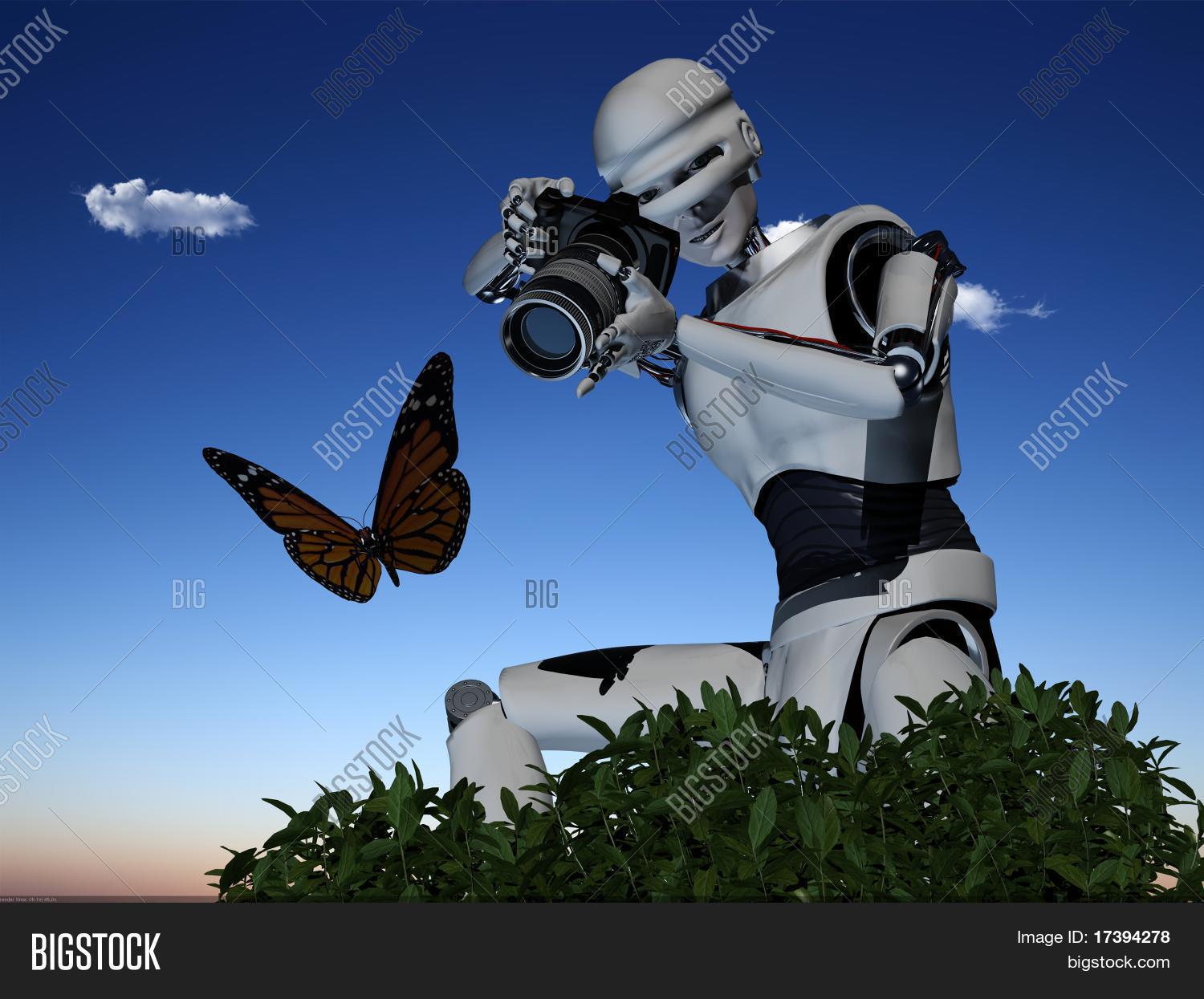 Figure Robot Camera On Image & Photo (Free Trial) | Bigstock