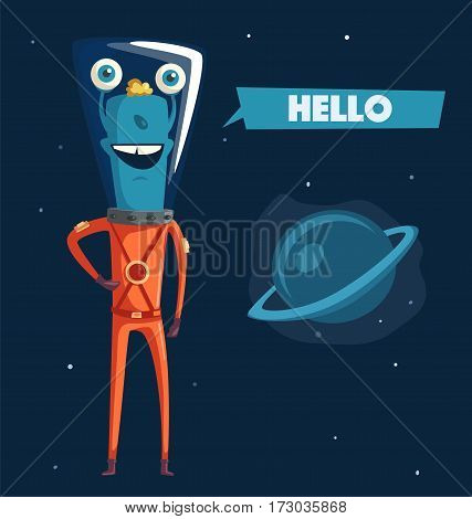 Friendly Alien. Vector & Photo (Free Trial) | Bigstock