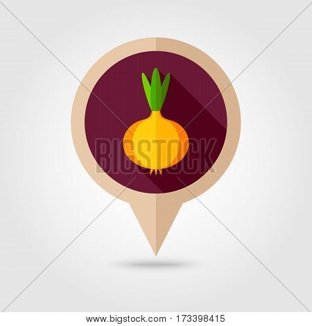 Onion Flat Vector Pin Vector & Photo (Free Trial) | Bigstock