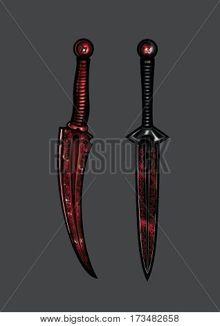 Illustration Two Black Image & Photo (Free Trial) | Bigstock