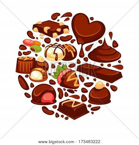 Chocolate Circle Vector & Photo (Free Trial) | Bigstock