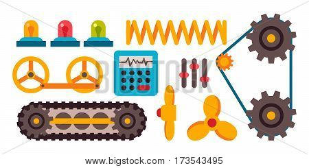 Machine Parts Vector & Photo (Free Trial) | Bigstock