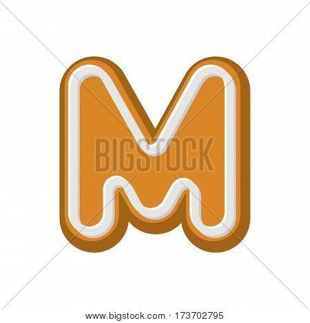Letter M Gingerbread Vector & Photo (Free Trial) | Bigstock