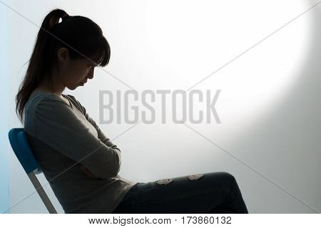 Depression Woman Sit Image & Photo (Free Trial) | Bigstock