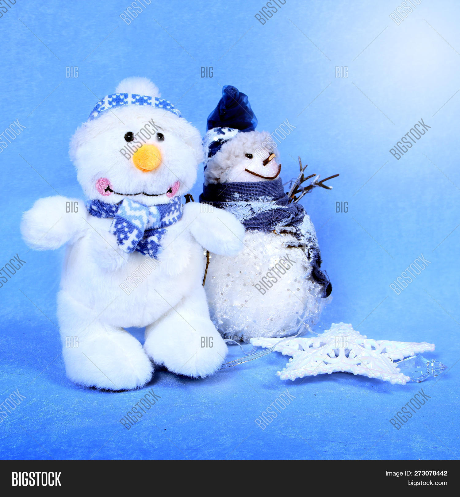 Christmas Two Snowman Image & Photo (Free Trial) | Bigstock