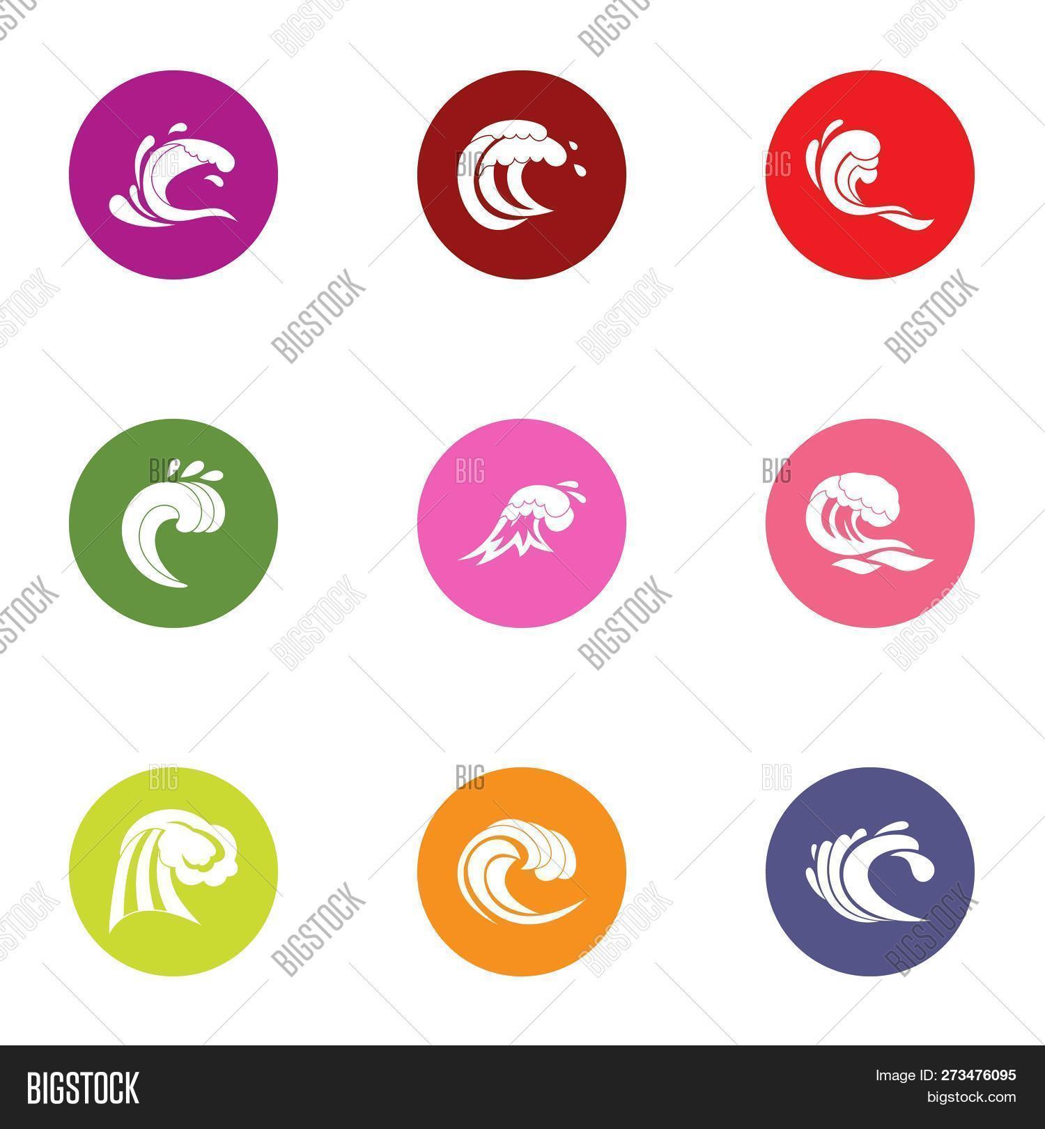 Wavelength Icons Set. Image & Photo (Free Trial) | Bigstock