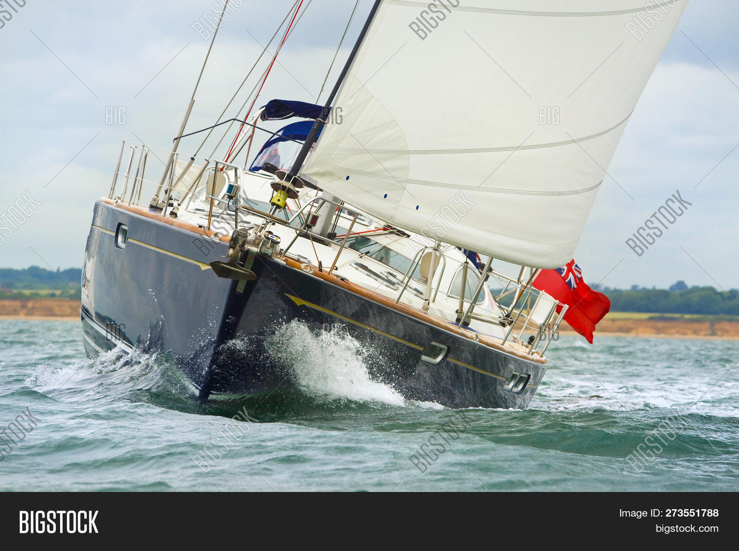 Close Blue Sailing Image & Photo (Free Trial) | Bigstock