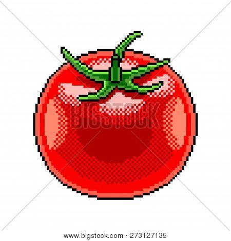 Pixel Art Tomato Vector & Photo (Free Trial) | Bigstock