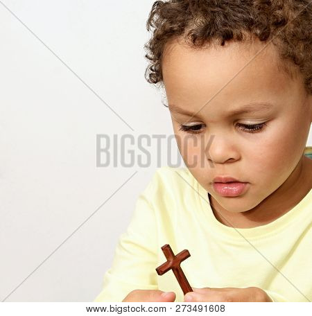 Little Boy Cross Image & Photo (Free Trial) | Bigstock