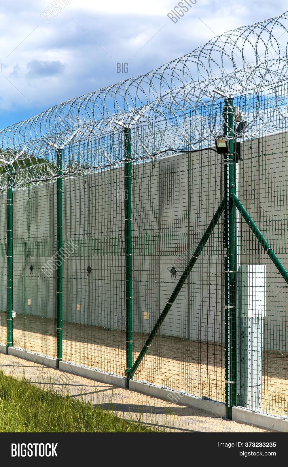 Prison Wall Barbed Wire
