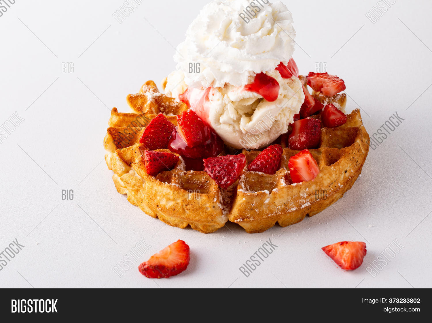 Strawberry Waffle Ice Image & Photo (Free Trial) | Bigstock