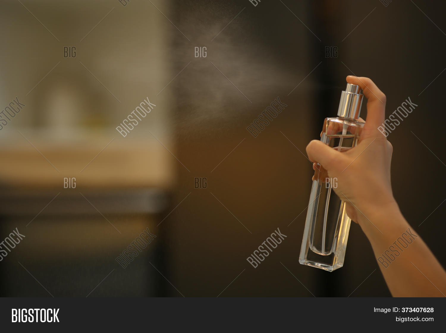 Woman Spraying Air Image & Photo (Free Trial) | Bigstock