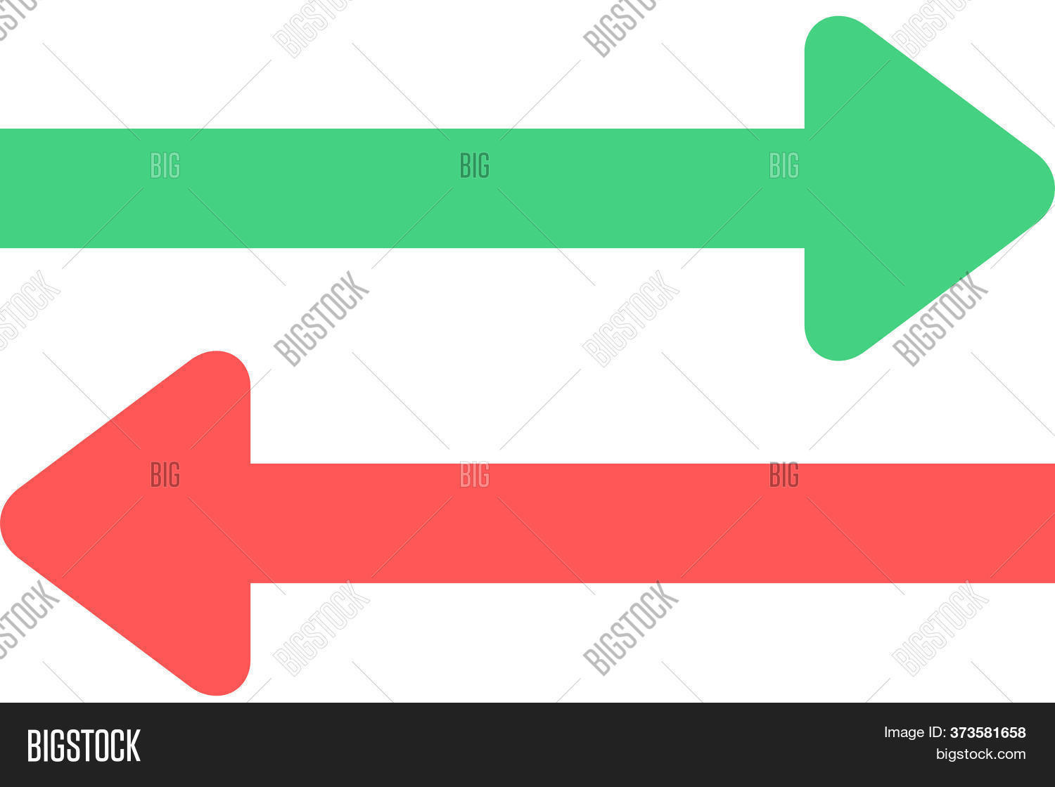 Arrows Green Red On Image & Photo (Free Trial) | Bigstock