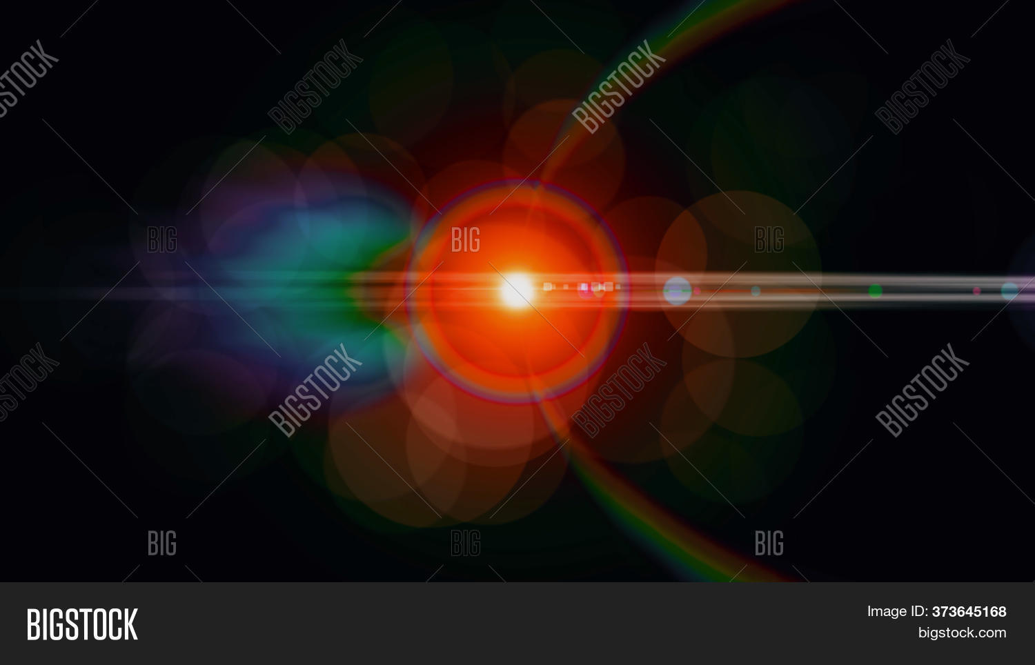 Anamorphic Lens Flare Image & Photo (Free Trial) | Bigstock