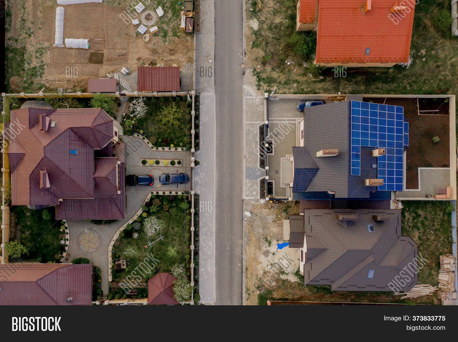 Aerial Top View House Image & Photo (Free Trial) | Bigstock