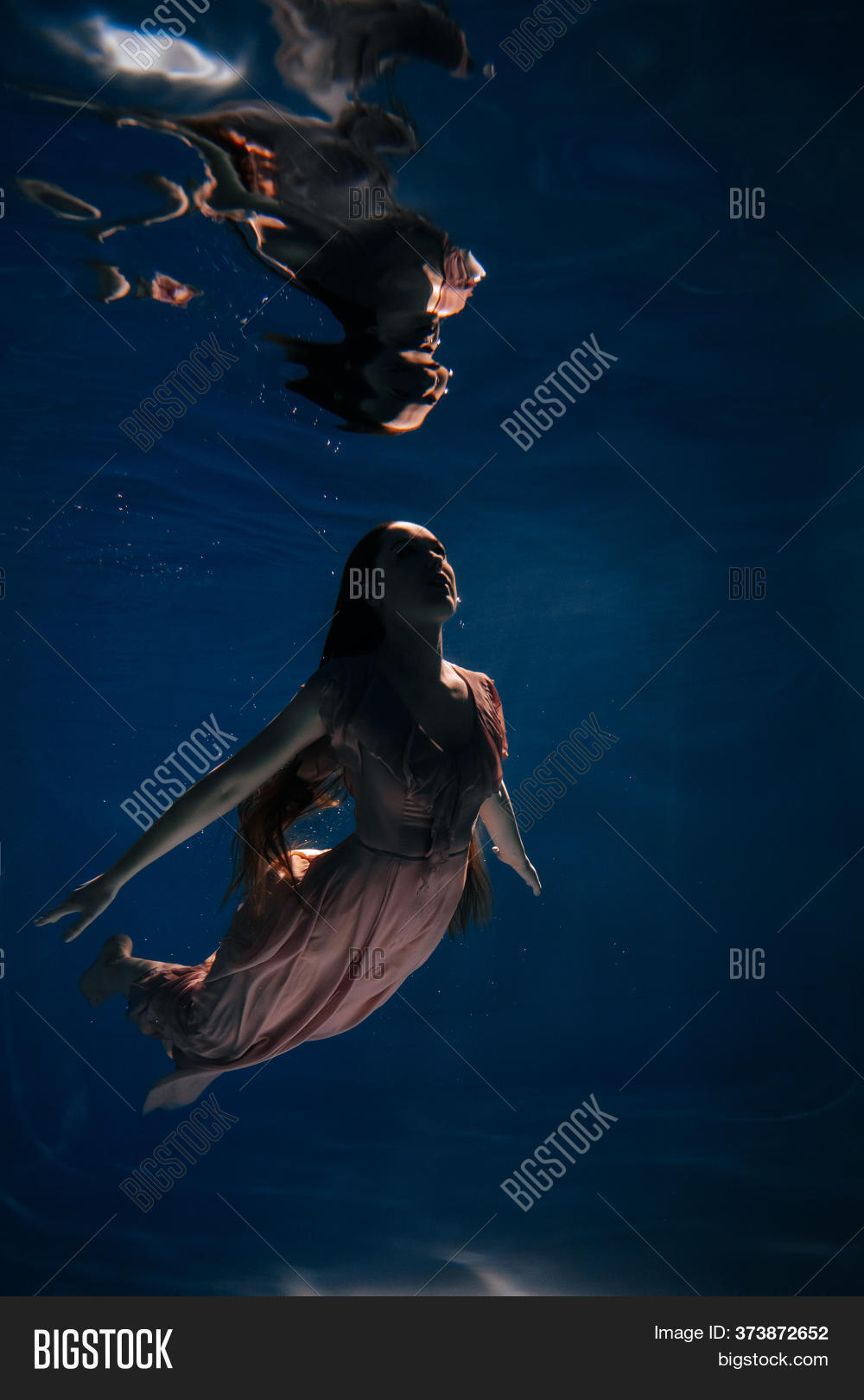 Woman Swimming Night Image & Photo (Free Trial) | Bigstock